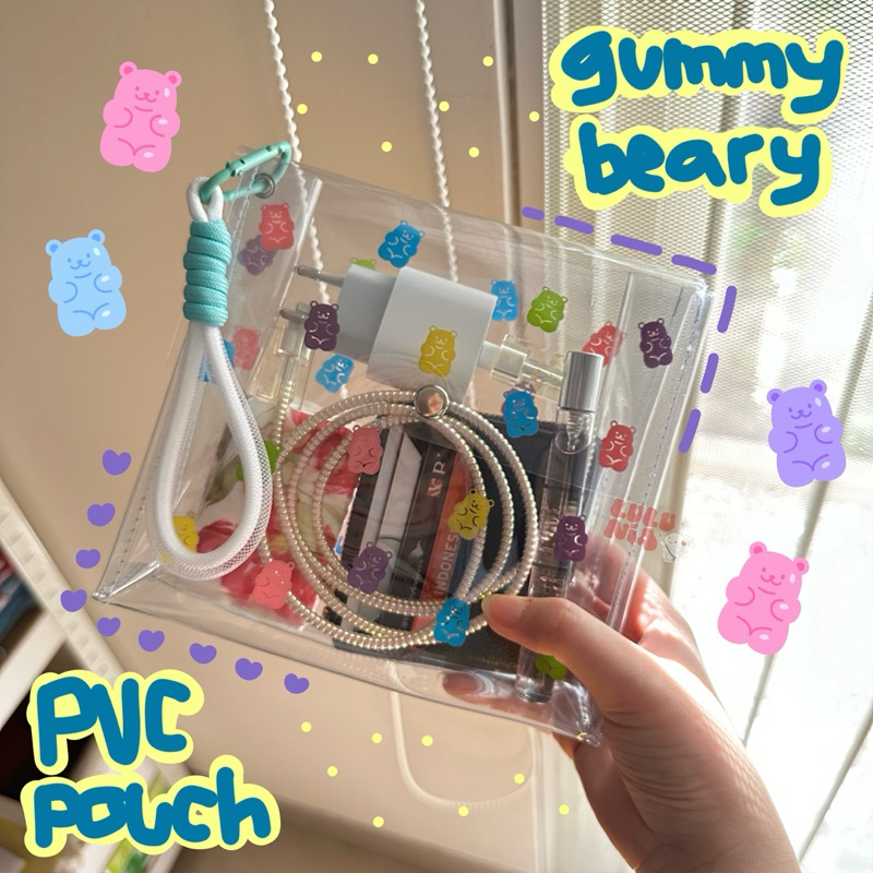 Jual Gummy Beary PVC Pouch by LULUNIA (pouch make up/pouch multifungsi ...