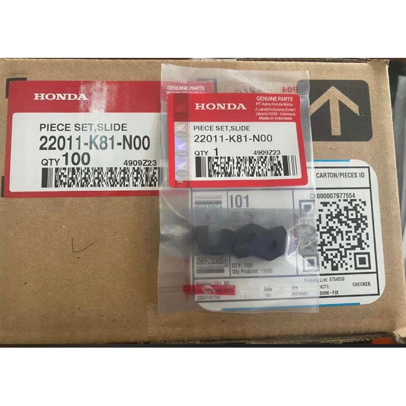 Jual SLIDER (ORIGINAL AHM 100%) BEAT KARBU/FI/ESP UNTUK MOTOR HONDA ...