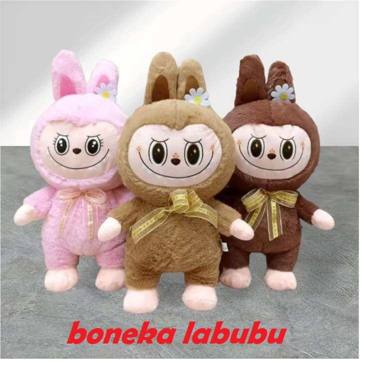 Jual boneka viral /boneka labubu size 40 cm murah | Shopee Indonesia
