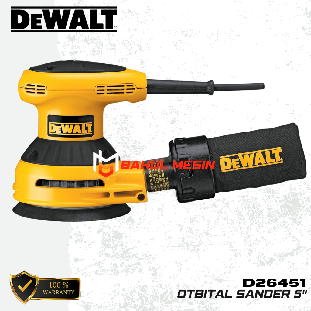 Jual Mesin Amplas Bulat Random Orbital Sander 5 Inch Dewalt D26451-B1 | Shopee Indonesia