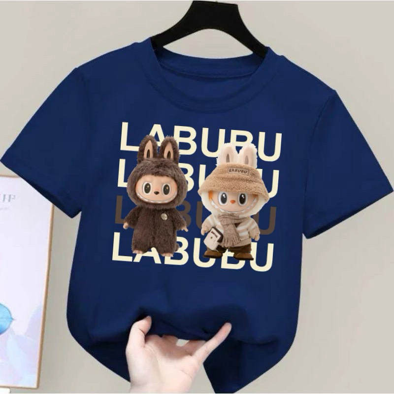 Jual LABUBU - baju anak lucu boneka viral terbaru LABUBU Katun 30s 1-10 ...