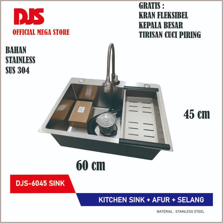 Jual KITCHEN SINK MUYA 6045 Stainless Stell / Kitchen sink 60 x 45 ...