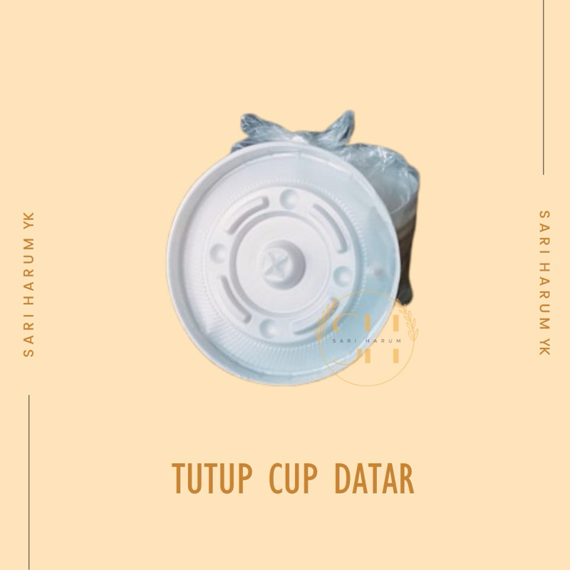 Jual Tutup Cup Datar | Tutup Datar Cup Plastik | Tutup Plastik | Tutup ...