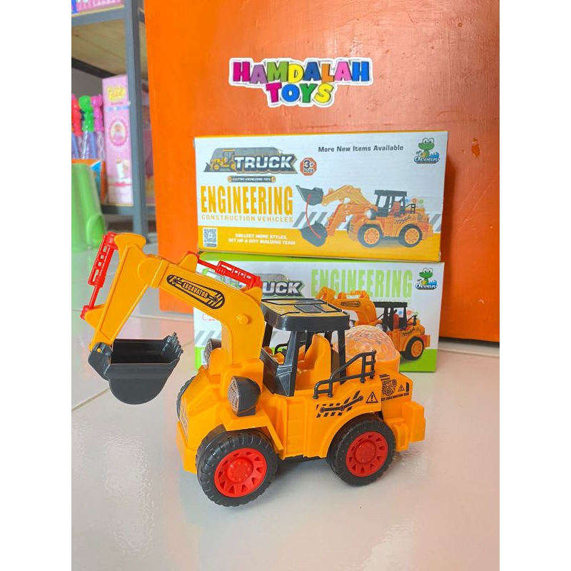 Jual Mainan Mobil Mobilan Truk Mainan Anak Co Truck Excavator Lampu ...
