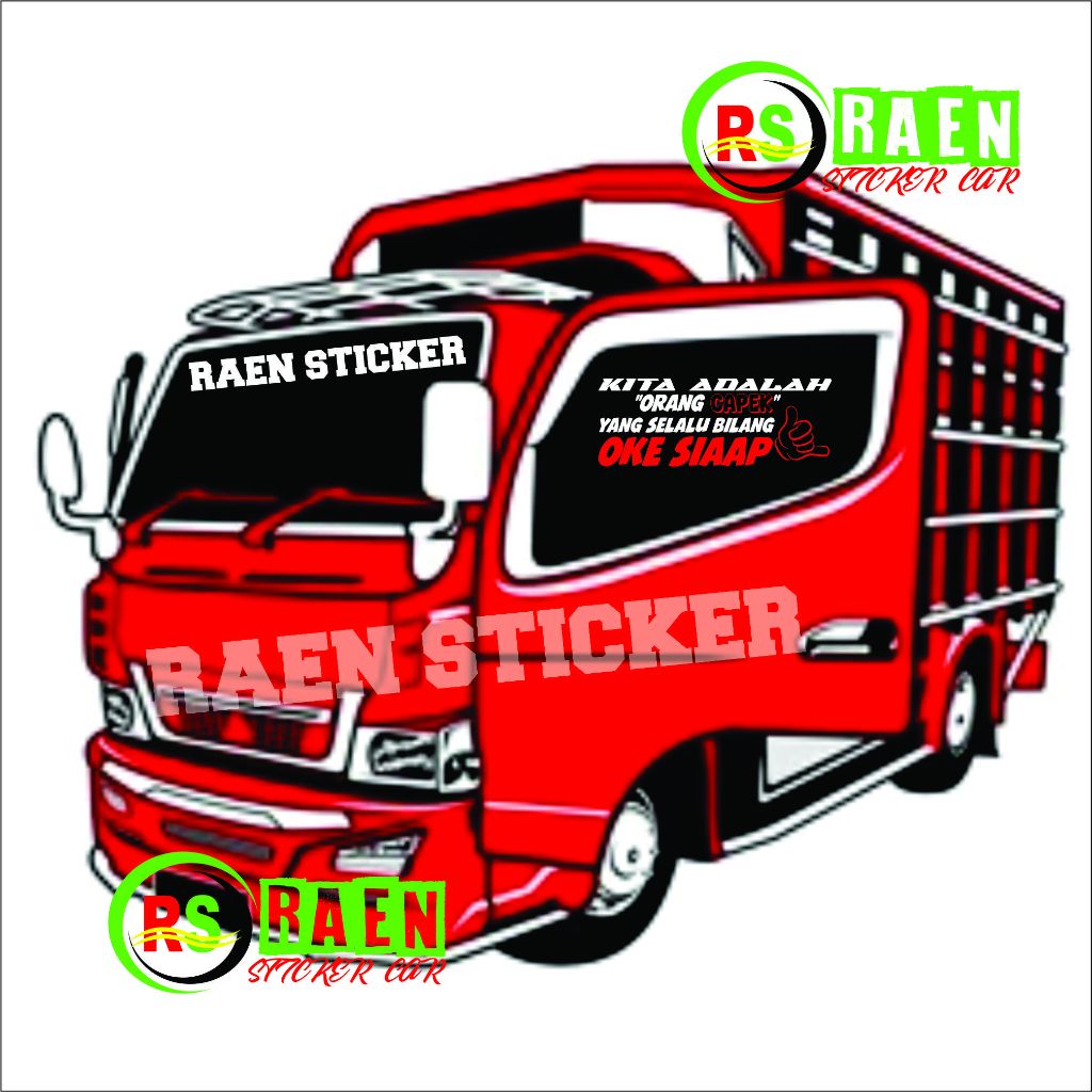Jual CUTTING STIKER KATA KATA TULISAN KITA ADALAH ORANG CAPEK YANG ...