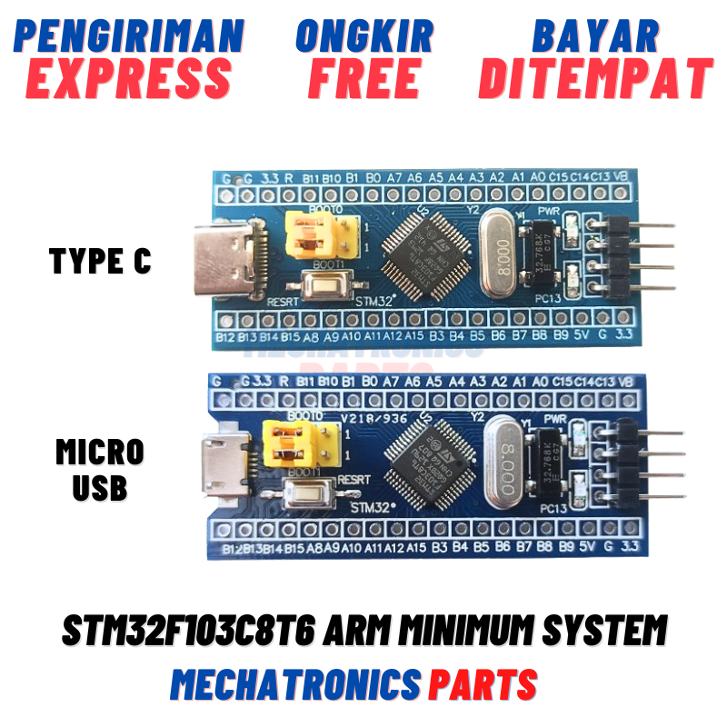 Jual STM32F103C8T6 ARM Minimum System Board Original Chip ... Jual STM32F103C8T6 ARM Minimum System Board Original Chip ...