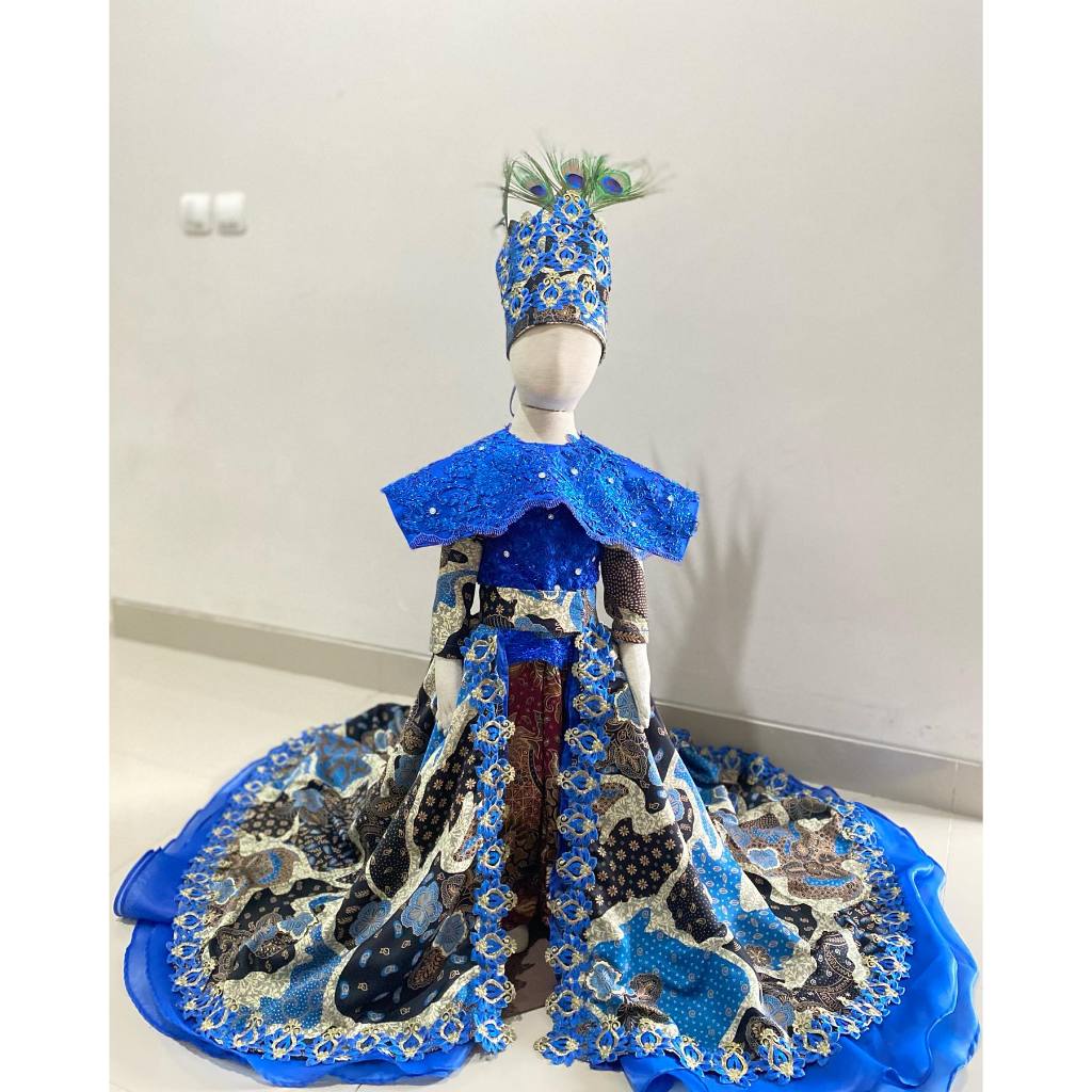 Jual Batik Prom Dress / Batik Queen Gown / Batik Prom Night Gown / Kids ...