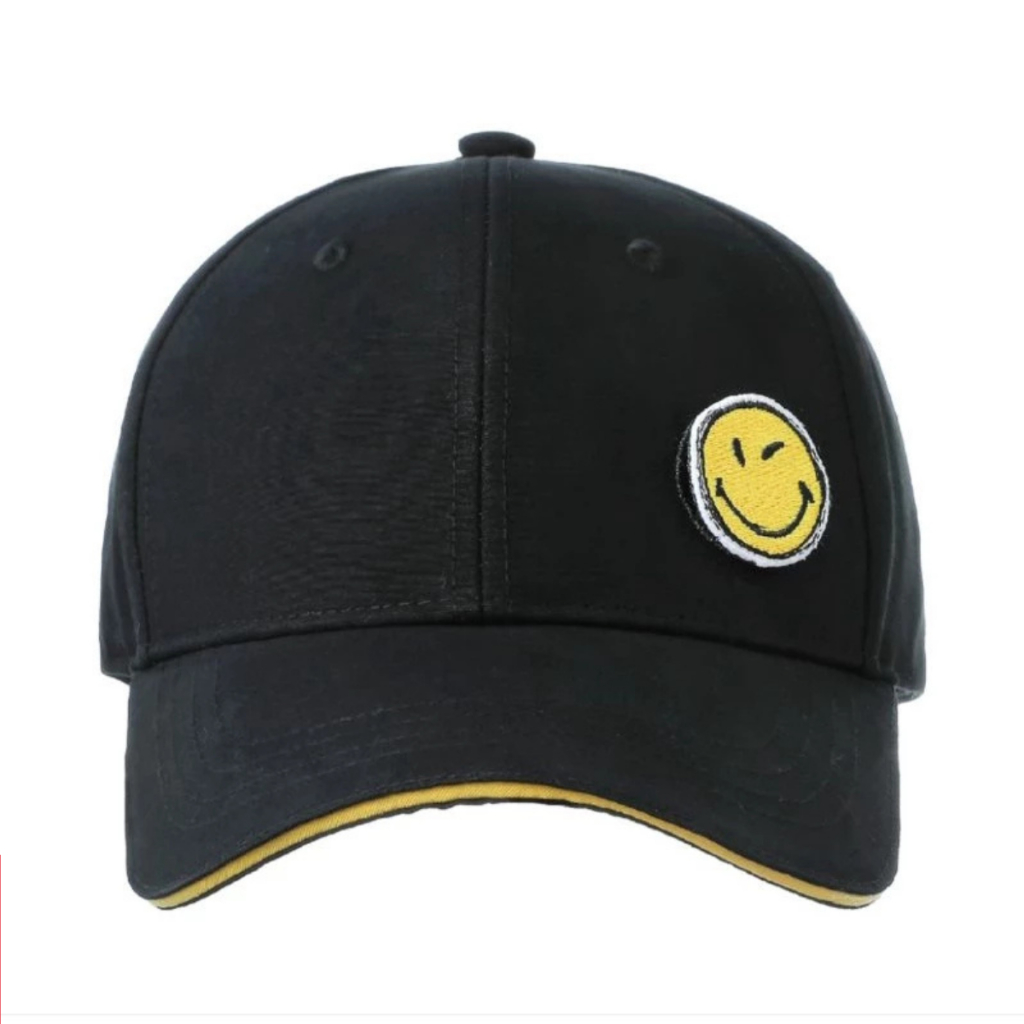 Jual Miniso Baseball Cap Smiley World Collection with Fun Sticker ...