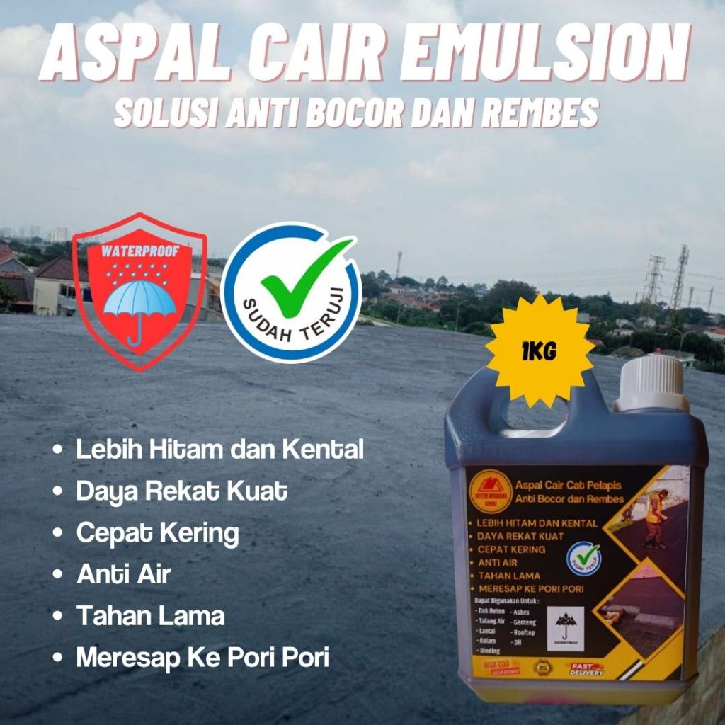 Jual Aspal Cair Penambal Dinding Dak Anti Bocor Rembes Waterproof ...