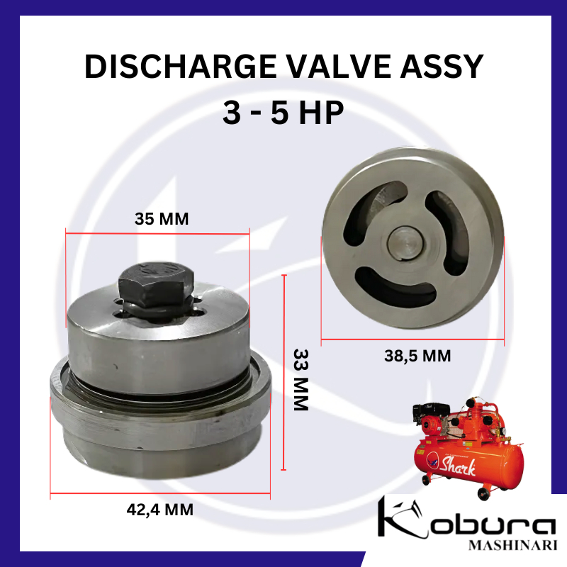 Jual Discharge Valve Assy 3 - 5 HP Kompresor Angin 3 HP dan 5 HP ...