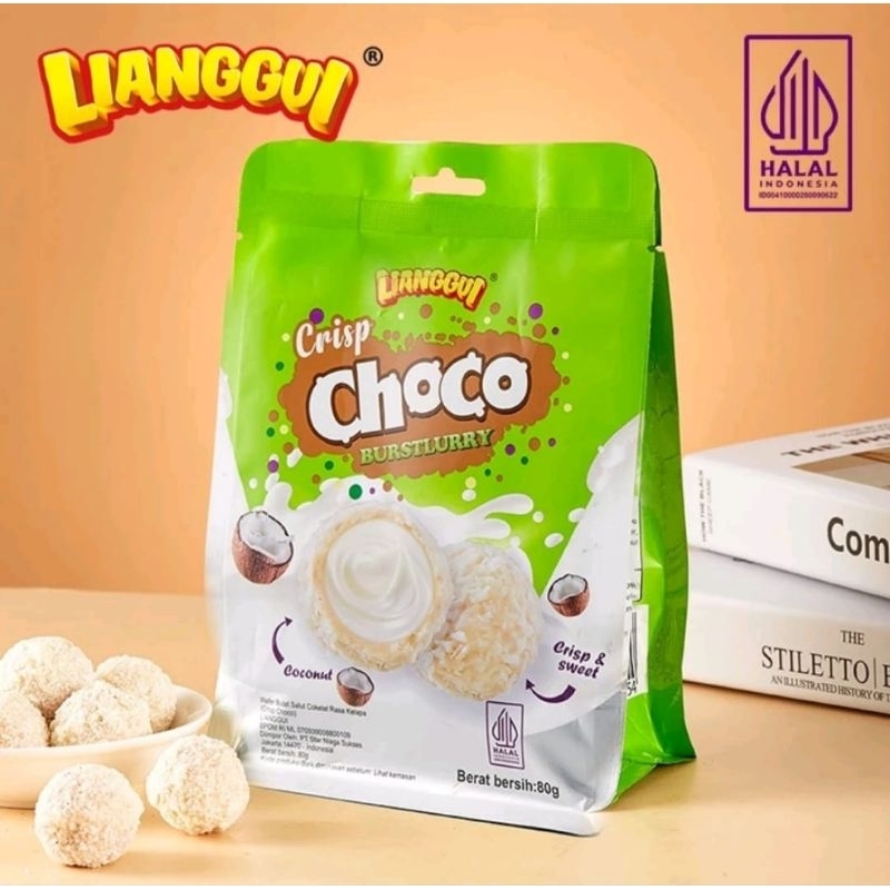 Jual HALAL/LIANGGUI Crisp Choco Coconut 80g/bungkus 椰香可可酥饼 | Shopee ...