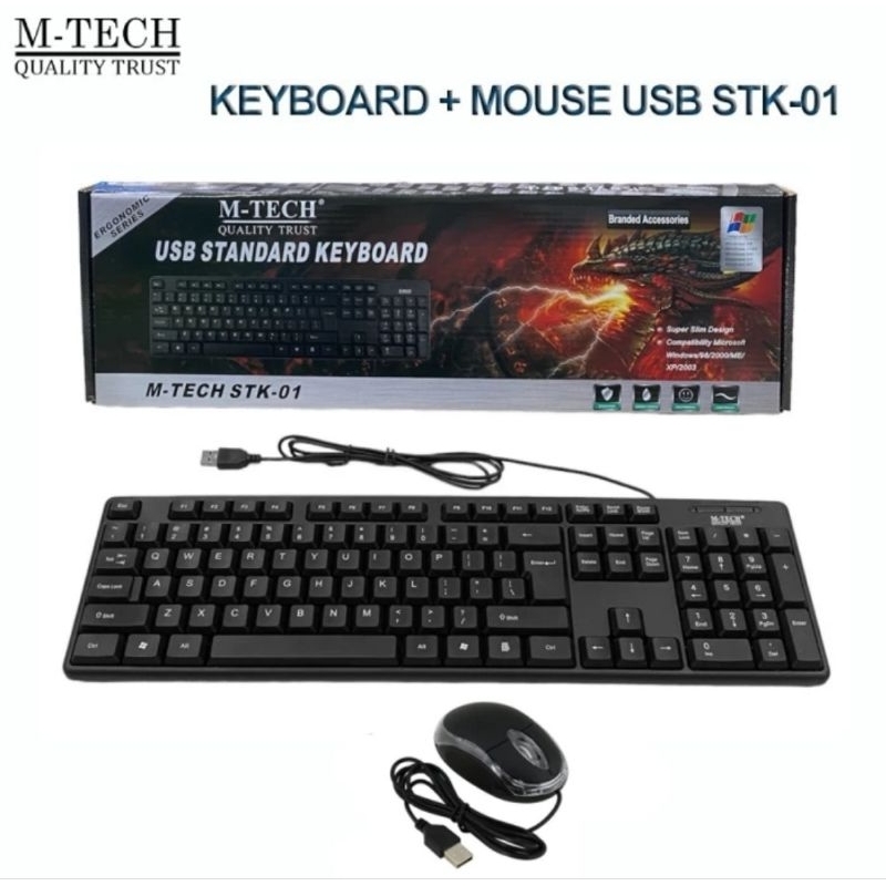 Jual Keyboard USB STK 01 / Keyboard Mouse | Shopee Indonesia