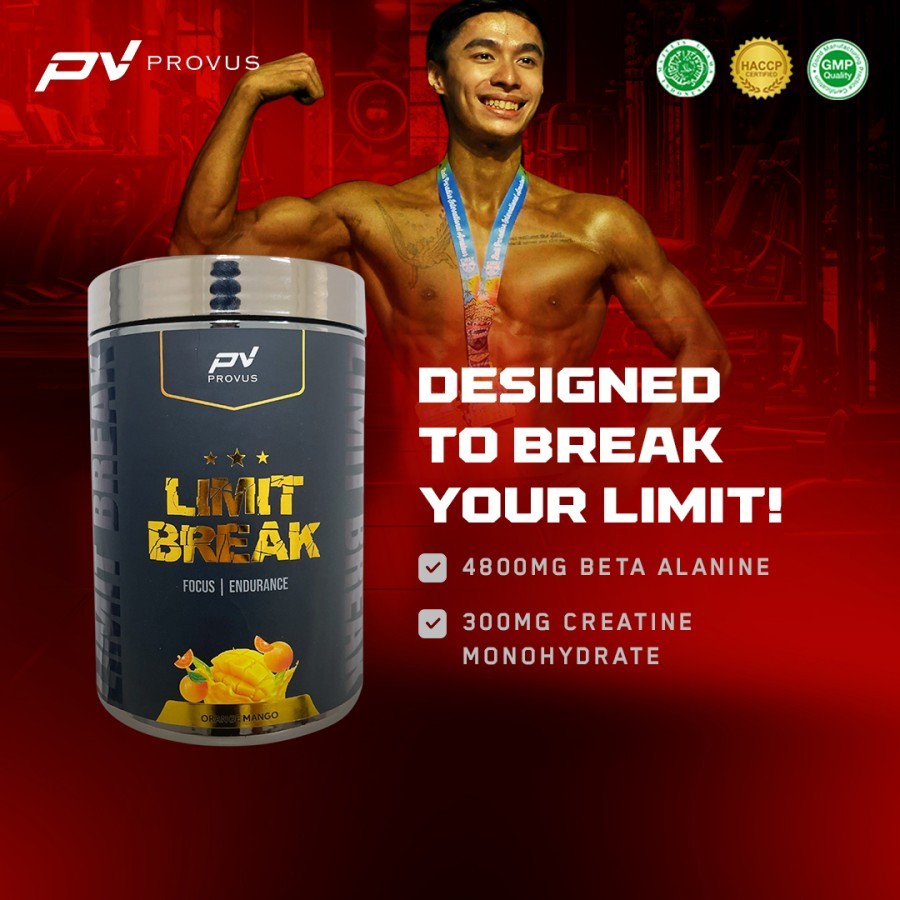 Jual Provus Limit Break Pre-Workout 450gr 60 serving | Shopee Indonesia