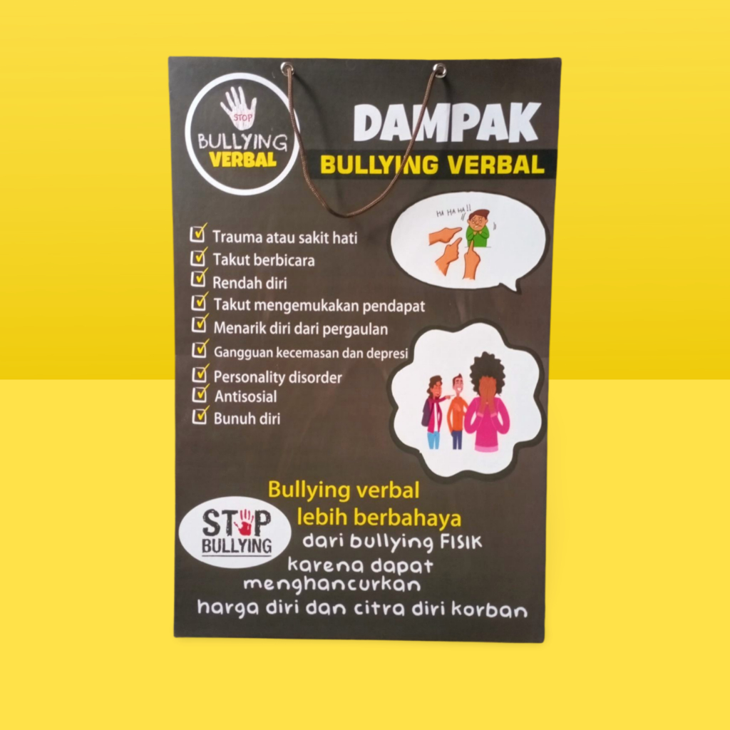 Jual Poster Gantung A3 | Hard Poster STOP Bullying Verbal | Dampak ...
