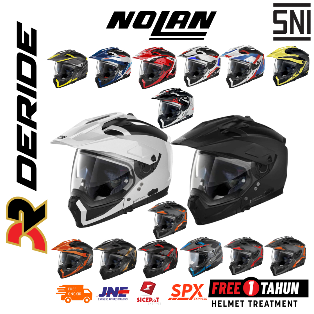 Jual Helm Nolan N70.2 X Skyfall - Earthquake - Stunner - Grandes Alpes - Torpedo - Bungee ...