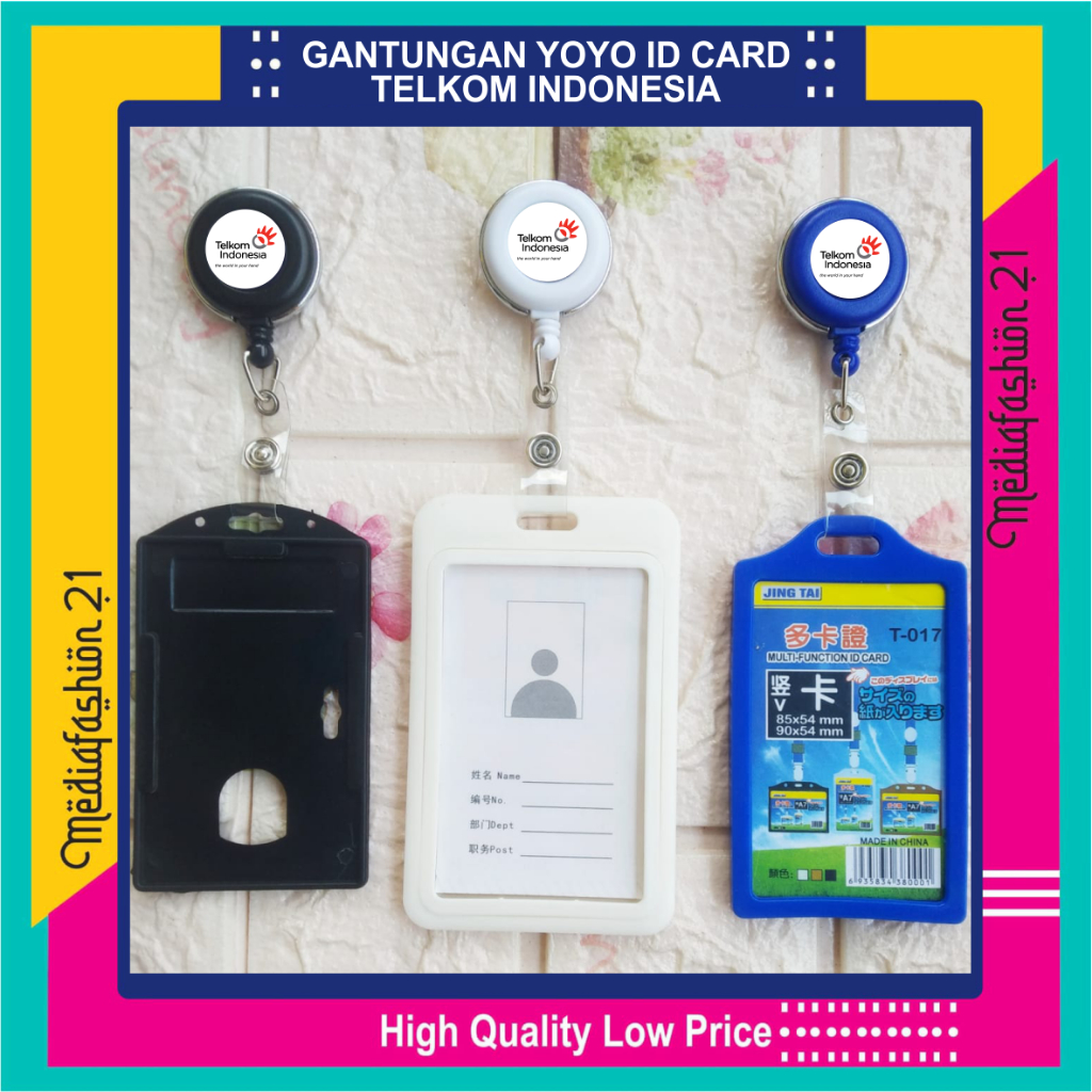 Jual GANTUNGAN YOYO ID CARD TELKOM INDONESIA | Shopee Indonesia