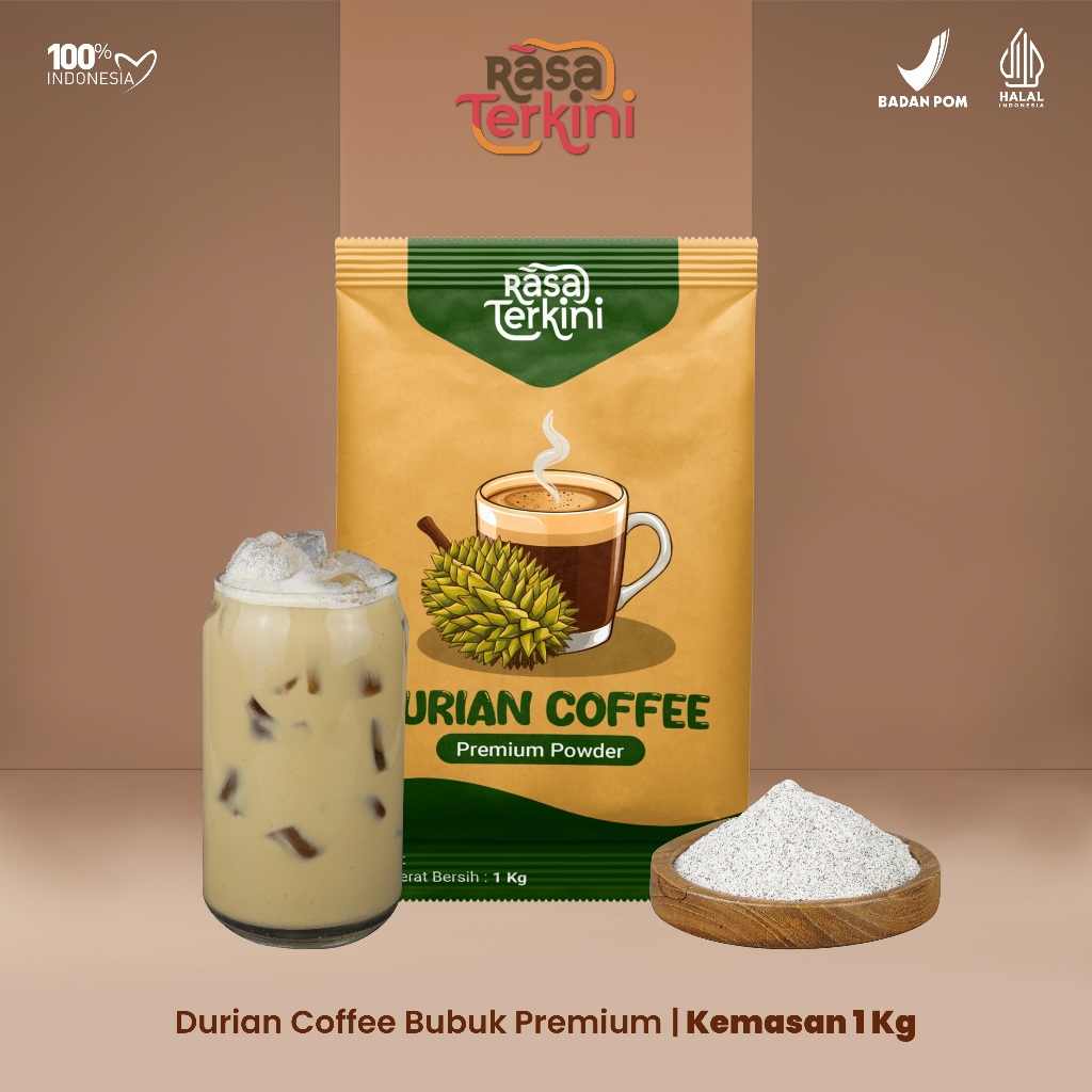 Jual Bubuk Minuman Durian Coffee - Rasa Terkini Kemasan 1 Kg | Shopee ...