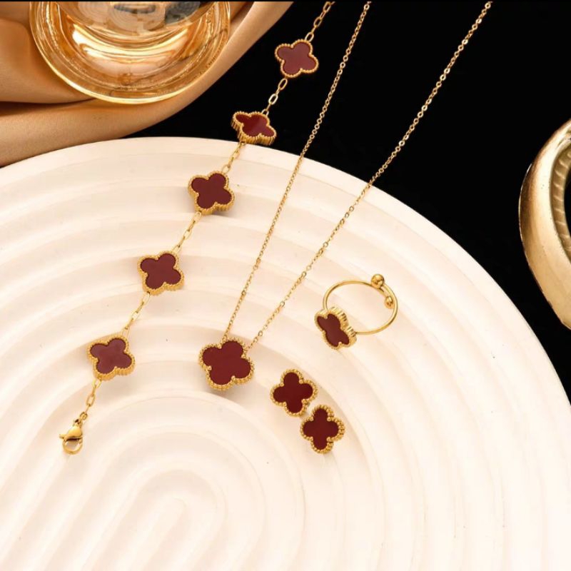 Jual Set perhiasan terlaris - satu set lengkap kalung gelang anting ...