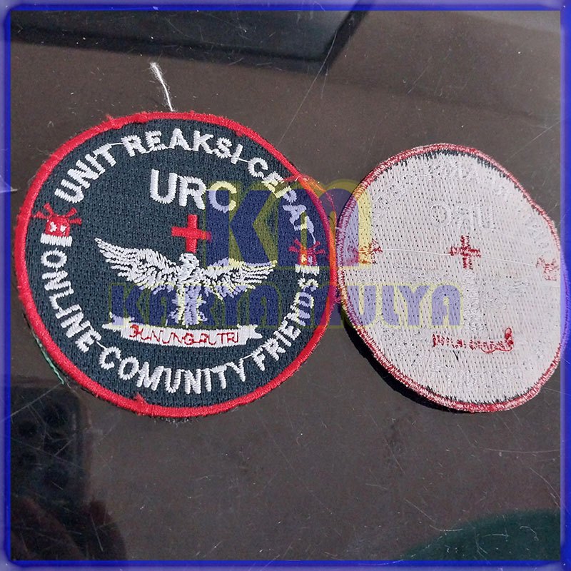 Jual Emblem Bordir Logo URC Bordir Komunitas Custom Model Bulat - Karya ...