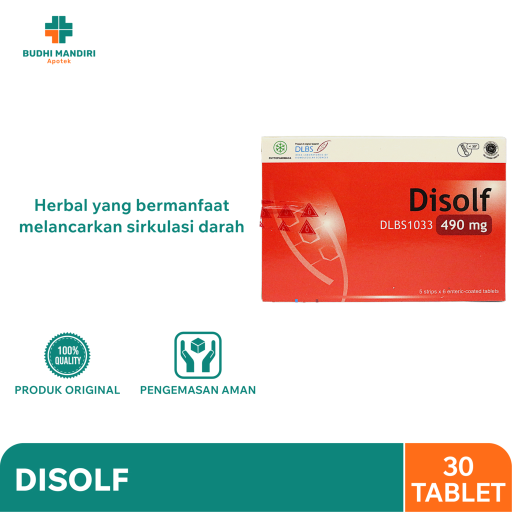 Jual Disolf 490mg (1 Box) - Melancarkan Sirkulasi Darah | Shopee Indonesia