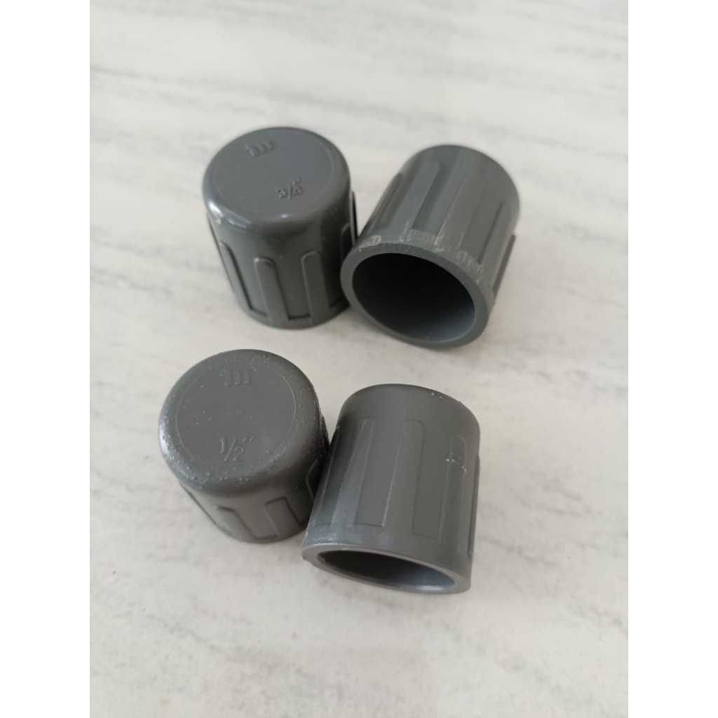 Jual Dop / Tutup pipa pvc 1/2 inch 3/4 inch | Shopee Indonesia