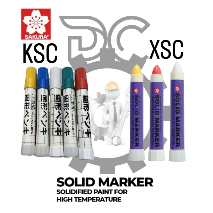Jual Spidol Solid Steel Marker Sakura / Solid Marker Sakura / Penanda ...