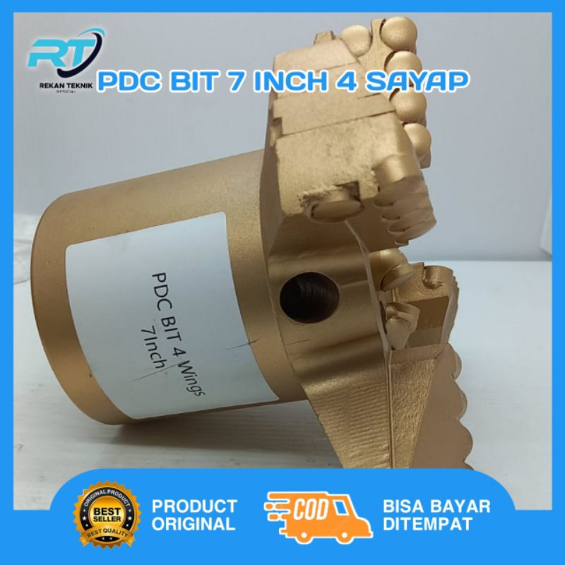 Jual mata bor sumur / mata bor pdc ukuran 7 inch 4 sayap | Shopee Indonesia