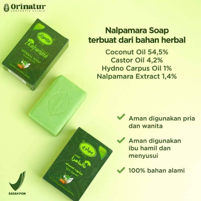 Jual herbal soap NALPAMARA sabun pyary NALPAMARA ORIGINAL 100% MEMUTIHKAN | Shopee Indonesia