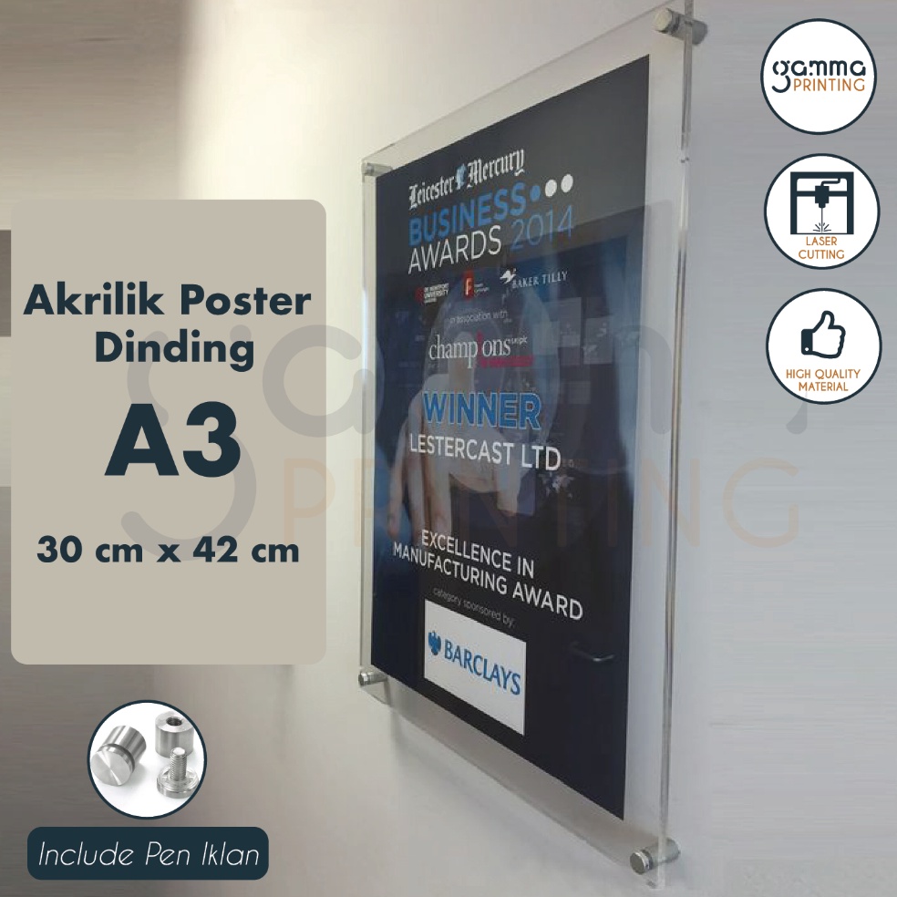 Jual Harga Terkini Display Poster Dinding Akrilik Ukuran A3 Frame ...