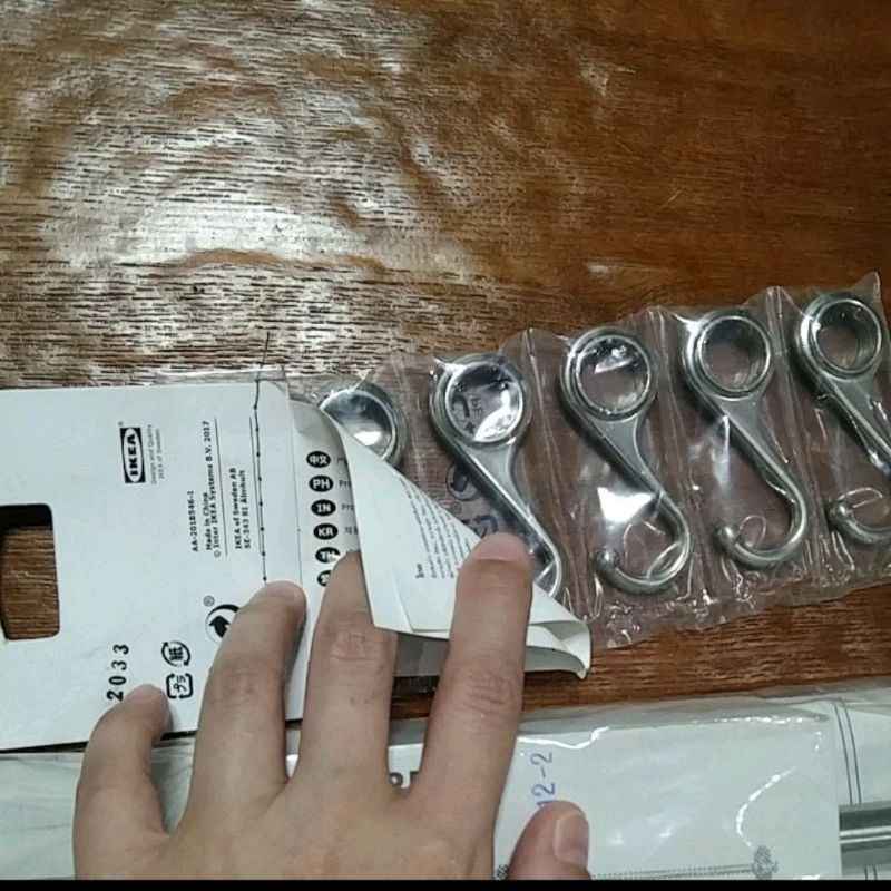 Jual IKEA FINTORP rel gantung free pengait dan baut rel gantung 57cm ...