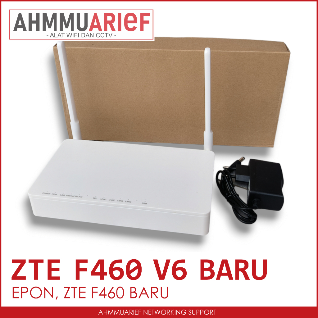 Jual BARU - ONT EPON ONU ZTE ZXHN F460 V6 VERSI 6 ANTENA ACCESS POINT ...