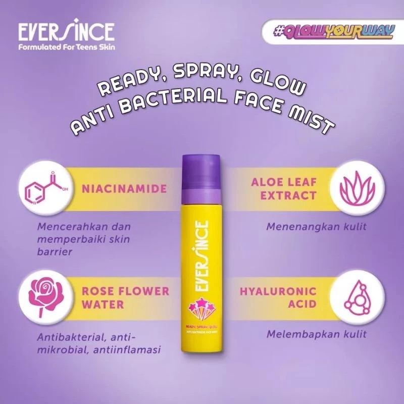 Jual Eversince Glow Bacterial Face Mist 100ml | Shopee Indonesia