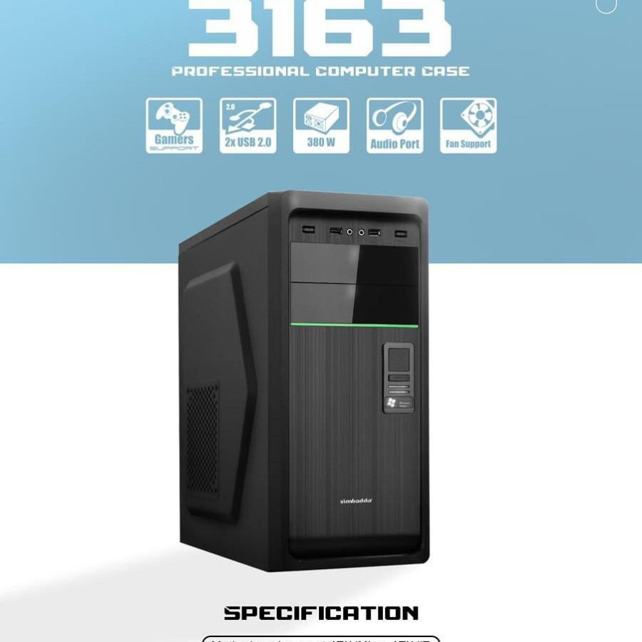 Jual Casing Simbadda Sim V 3163 3165 - Casing Komputer + PSU | Shopee ...