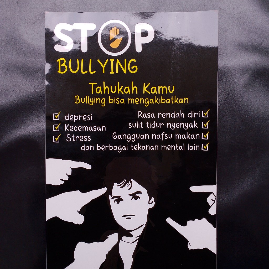 Jual Stiker Stop Bullying - Akibat Dari Perilaku Bullying - Stiker ...