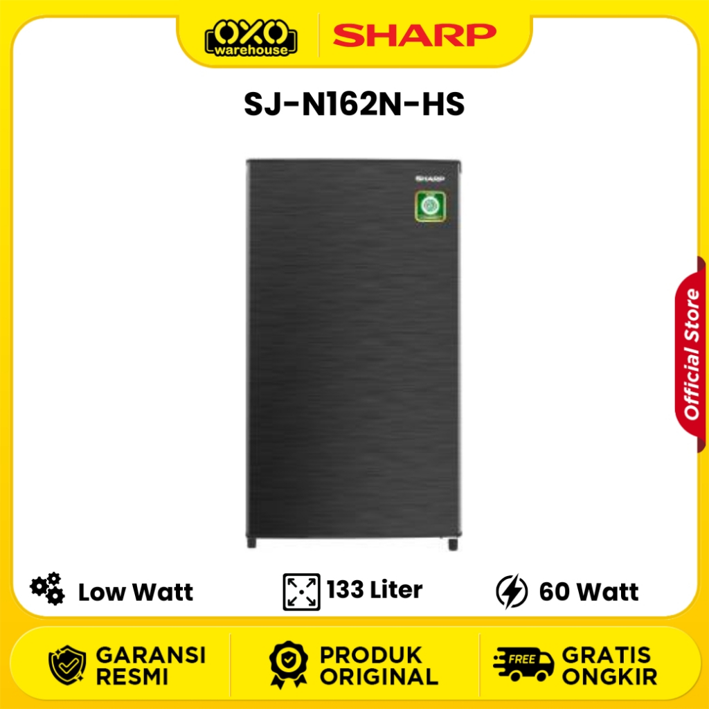 Jual Sharp Kulkas SJ-N162N-HS 1 Pintu 128 Liter Lemari Es Low Watt ...