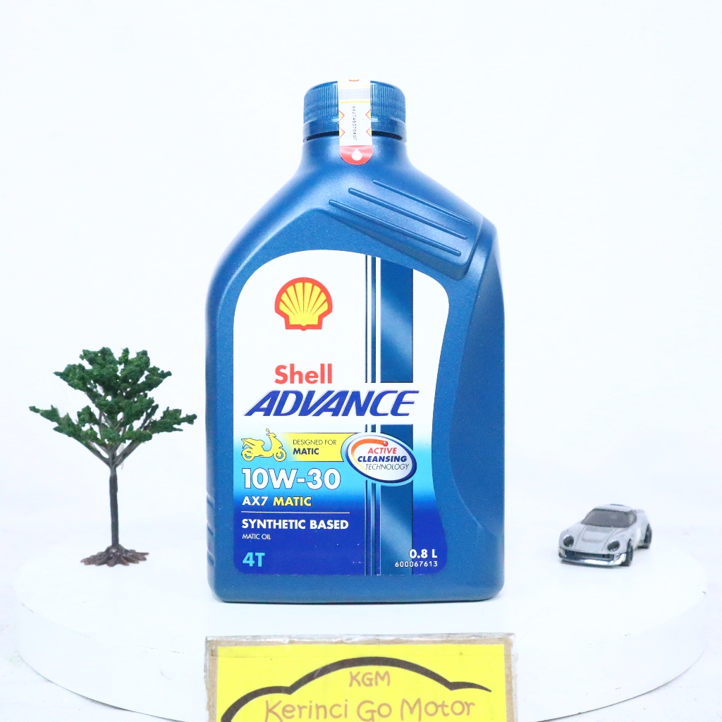 Jual Shell Advance AX7 Matic SAE 10W-30 800ml API SN JASO MB Oli Motor ...