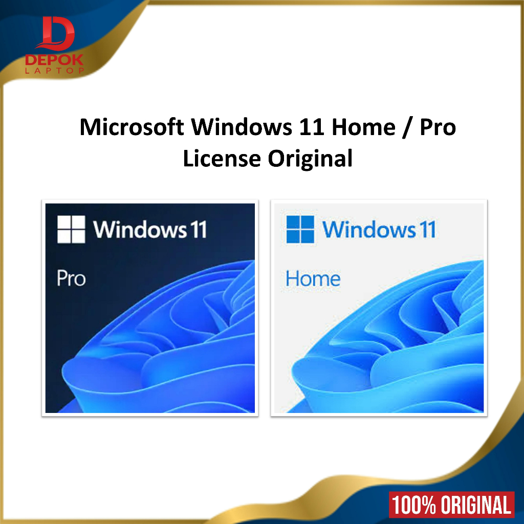 Jual Microsoft Windows 11 Home / Pro License Original 100% Lifetime ...
