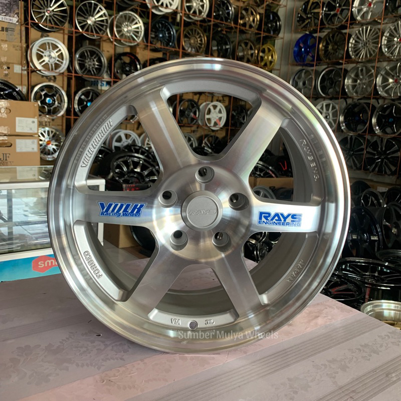 Jual Velg R16 Volk TE37. Sumber Mulya Wheels. velg mobil Semarang | Shopee Indonesia