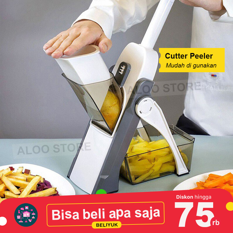 Jual Alat Parutan Serbaguna Otomatis Peniris Pemotong Kentang Wortel ...