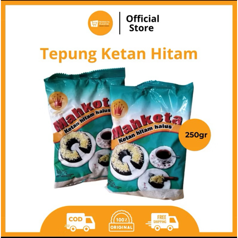Jual Tepung Ketan Hitam Premium Merk Mahkota Dan Walet Emas(Timbangan ...