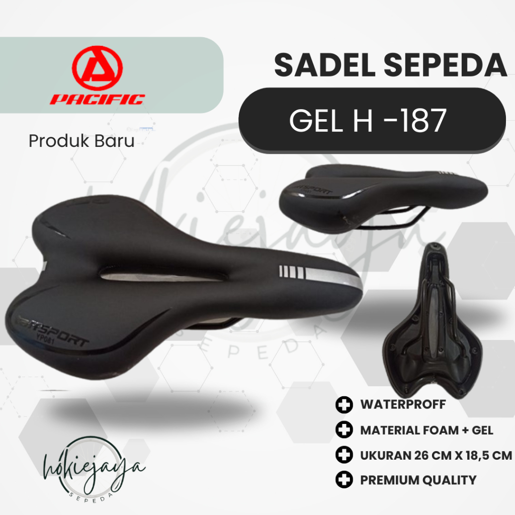 Jual TAFFSPORT SADEL GEL FOAM empuk, ringan dan lebar Untuk sepeda ...