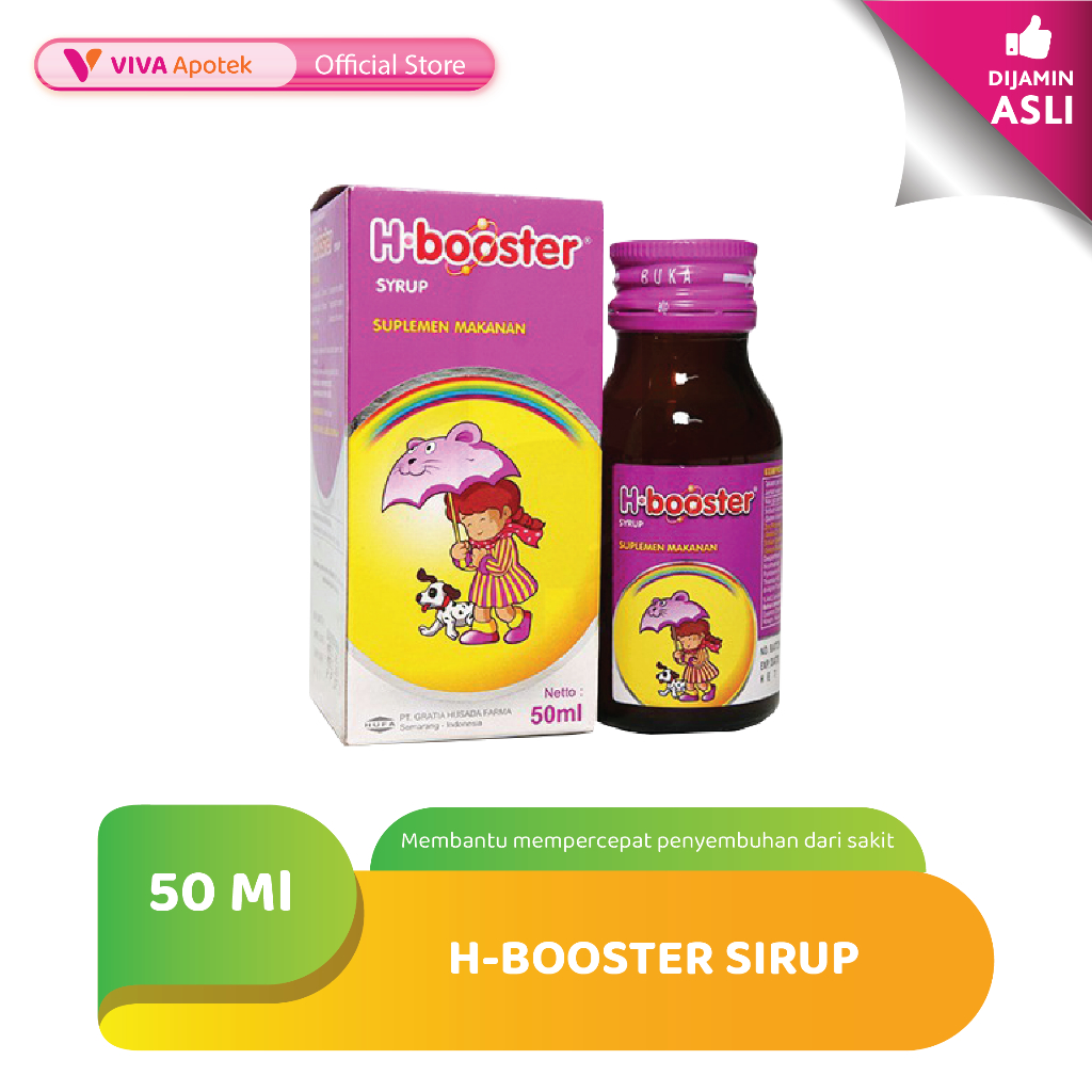Jual H-Booster Sirup Membantu Meningkatkan Daya Tahan Tubuh Anak (50 ml ...