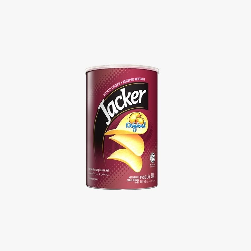 Jual Jacker Potato Crisps ORIGINAL / keripik kentang Asli 60g/kaleng ...