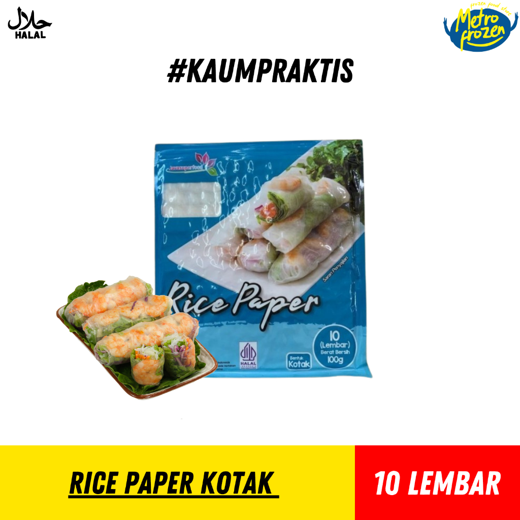 Jual Rice Paper Kotak 10 Lembar 100gr | Shopee Indonesia