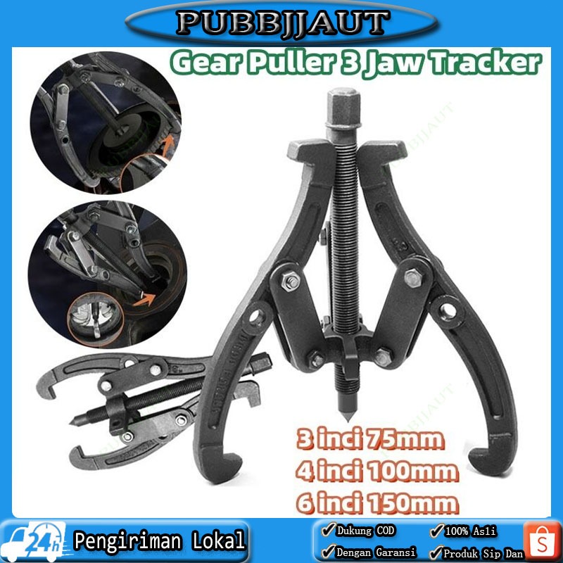 Jual Treker 3 Kaki 3/4/6 Inch Gear Puller 3 Jaw Tracker Bearing Puller ...