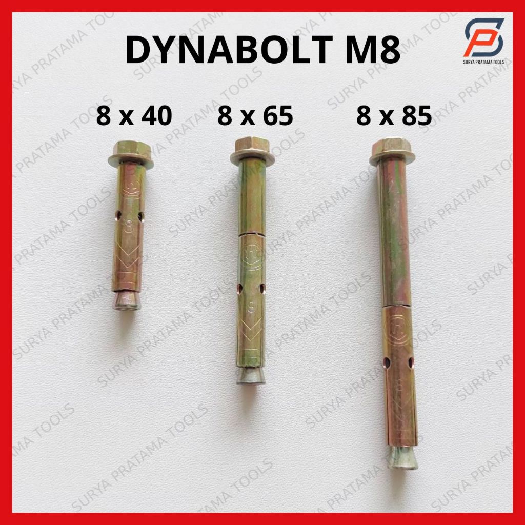 Jual Dynabolt Baut Beton M8 8x40 8x65 8x85 / Baut Tanam Tembok 8mm ...