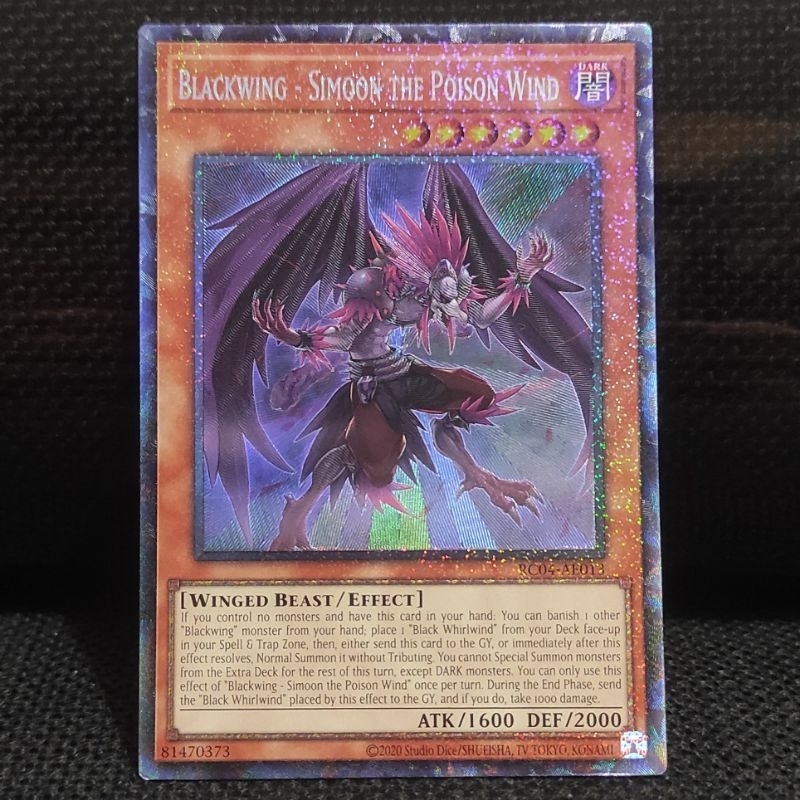Jual Kartu Yugioh OCG AE Blackwing Simoon The Poison Wind Collector ...