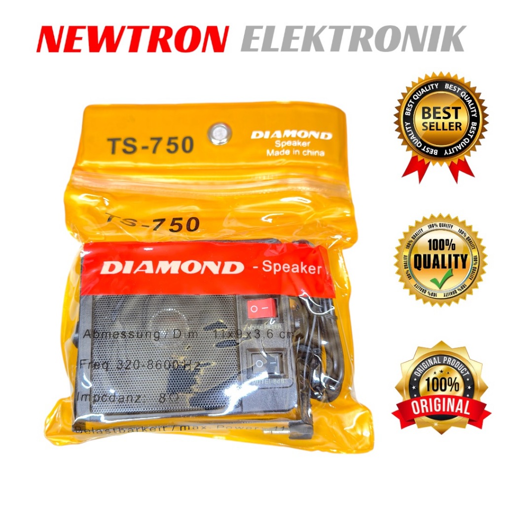 Jual Ekstra Speaker Diamond TS750 Rig Mini Yaesu FT-2900 Icom IC-2300 ...