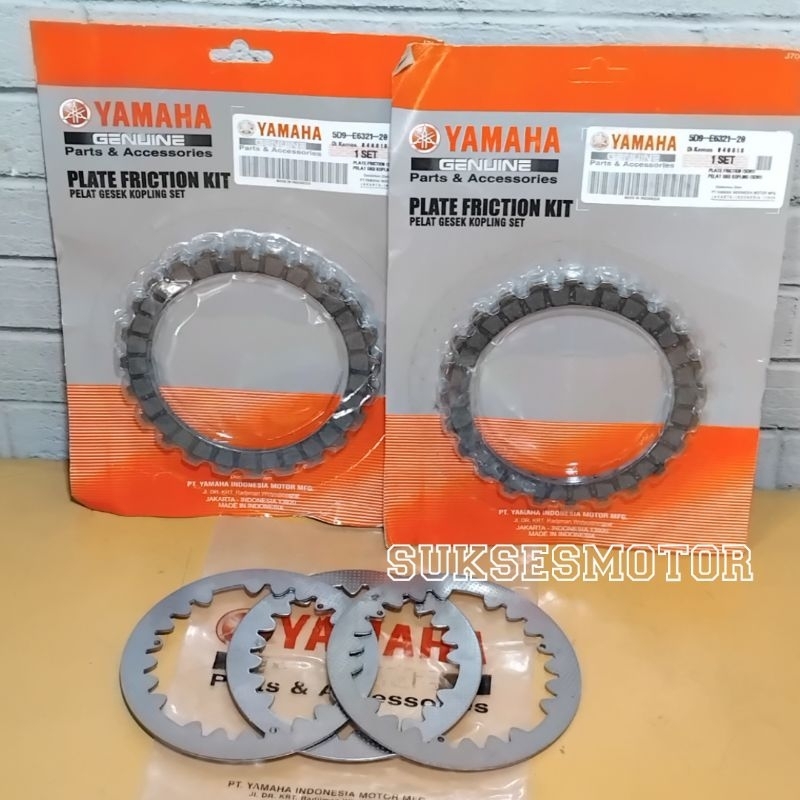 Jual plat besi gesek set dan kampas kopling 4 keping motor yamaha vega force f1 injeksi | Shopee ...