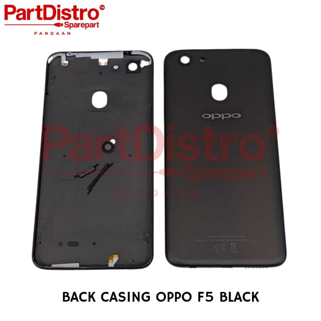 Jual BACK CASING OPPO F5 BLACK | Shopee Indonesia